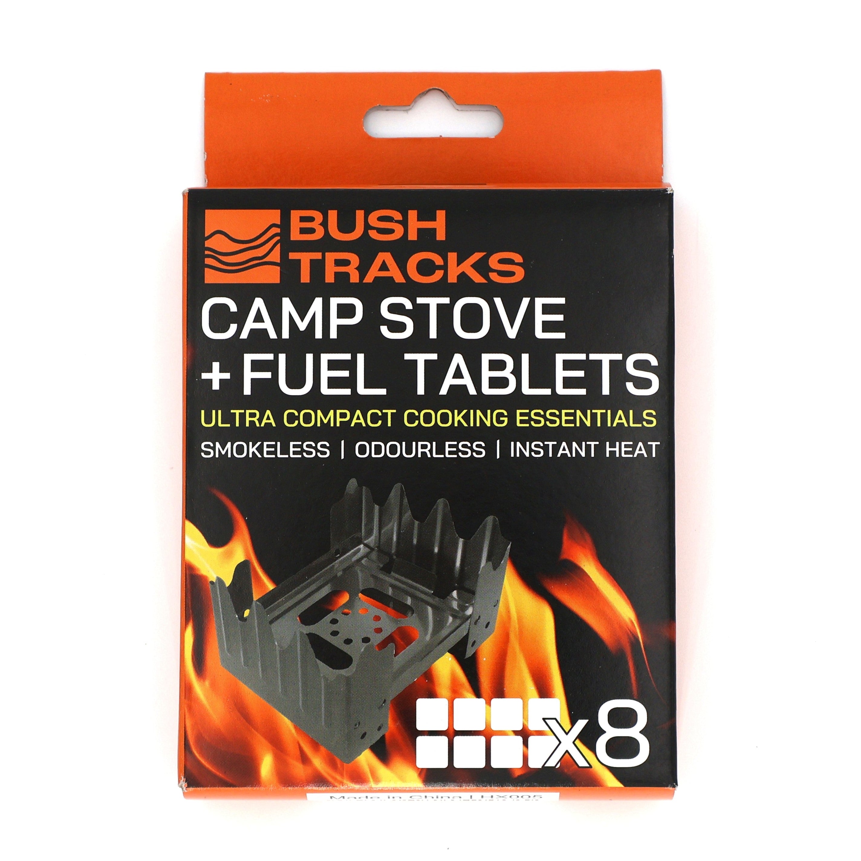 FOLDING CAMP STOVE (WITH HEXAMINE TABLETS) – Acom International